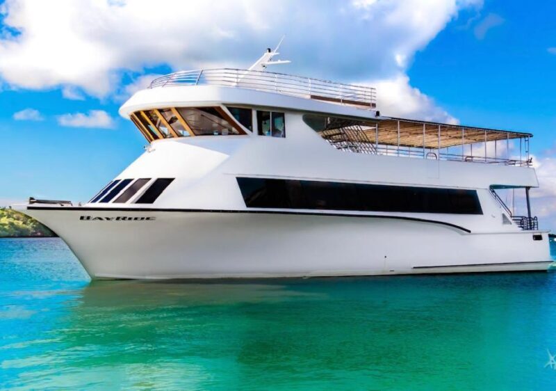 100ft 200 passenger 3 story mega yacht w open bar at Bayside - Key Points