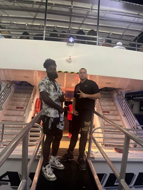 100ft 200 passenger 3 story mega yacht w open bar at Bayside - The Experience in Detail