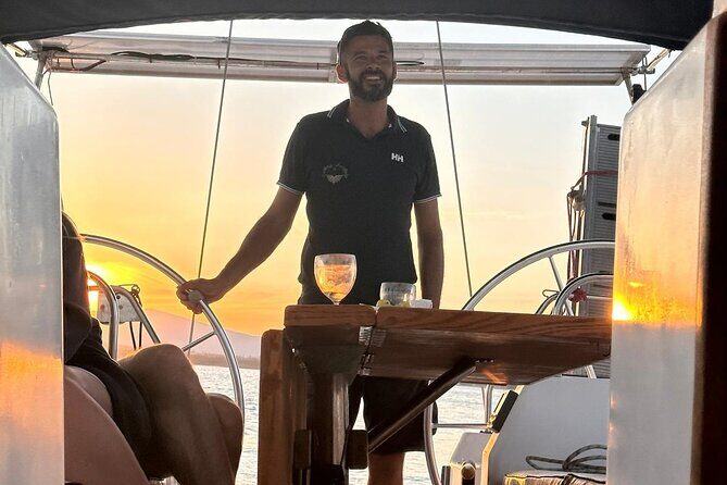 15m sailing boat trip at sunset of Alghero with Aperitif - An Authentic Sunset Experience on a 15m Sailboat