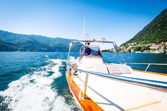 1H Private Cruise on a beautiful wooden speedboat on Lake Como - FAQ