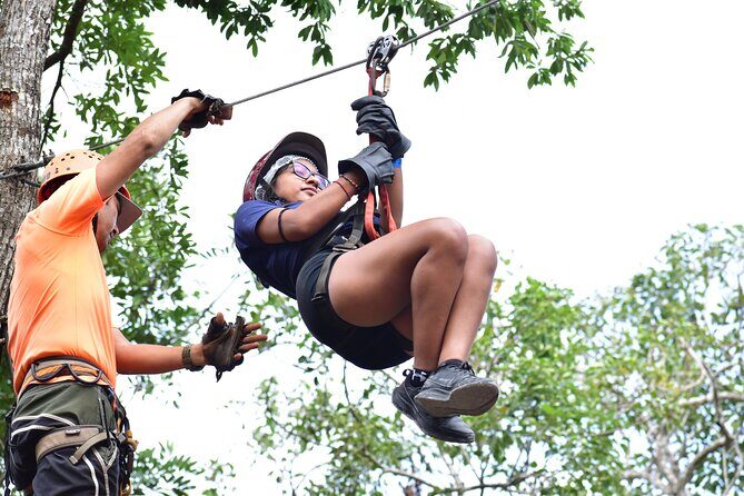 4 activities in 1 Horse Riding, ATV Shared, Cenote & Ziplines from Cancún - FAQs