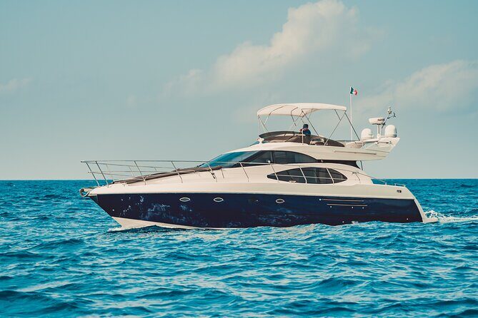 4 Hour 50' Azimut Yacht All-Inclusive in Tulum & Playa del Carmen - Setting Out for a Luxurious Caribbean Escape