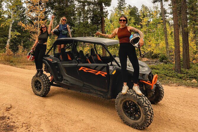 4 passenger UTV ride on mountain trail in Estes Park - Key Points