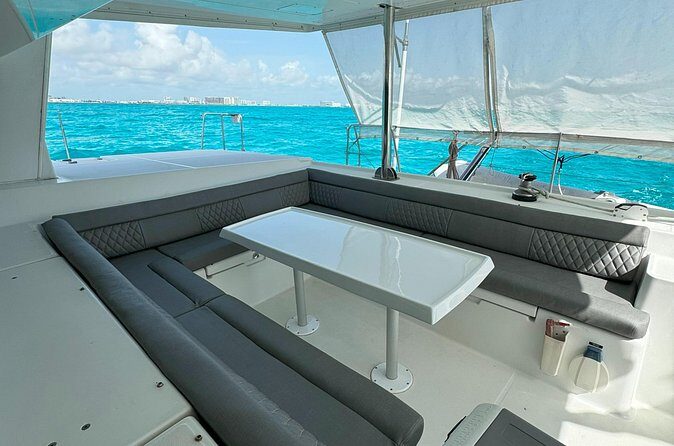 7hrs/60ft Luxury Catamaran Private Charter Cancun to Isla Mujeres - All-Inclusive Comfort and Convenience