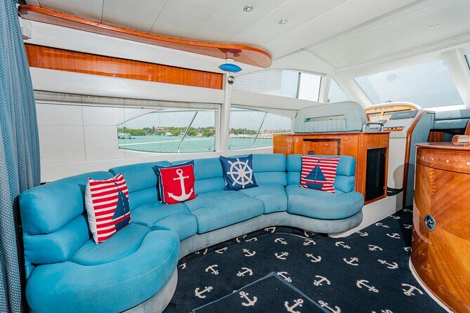 8-Hour Private 50' Azimut 2-Stop Tour to Cozumel Beach w/Food, Drinks & Snorkel - Crew and Service Quality