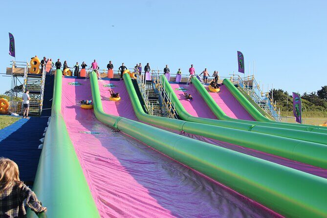 A monster 360ft long slip and slide session in BUDE, Cornwall - The Experience in Detail