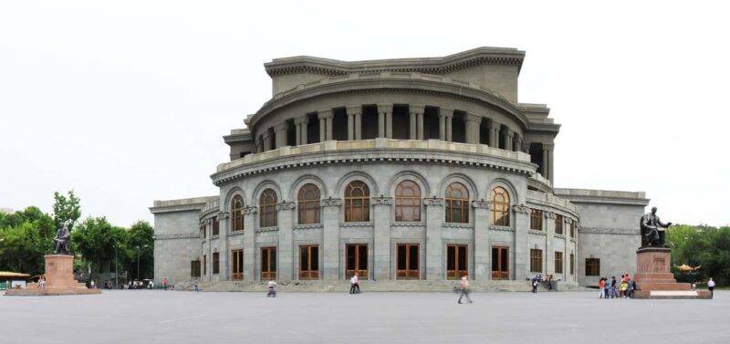 A walk through the heart of Yerevan: history, culture, and enjoyment - The Opera House and Evening Charm