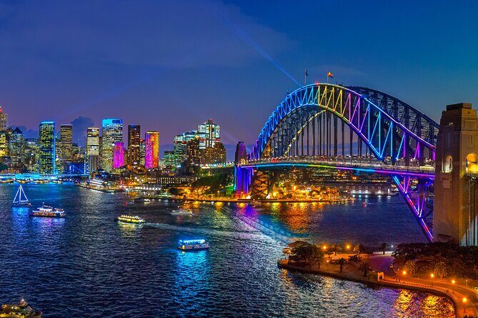 Admission to Vivid Dinner Cruise in Sydney - Key Points