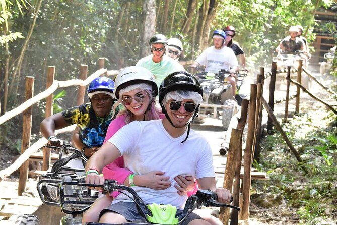 Adrenaline ATV (shared) Adventure with Zip-Line and Cenote From Cancun - Key Points