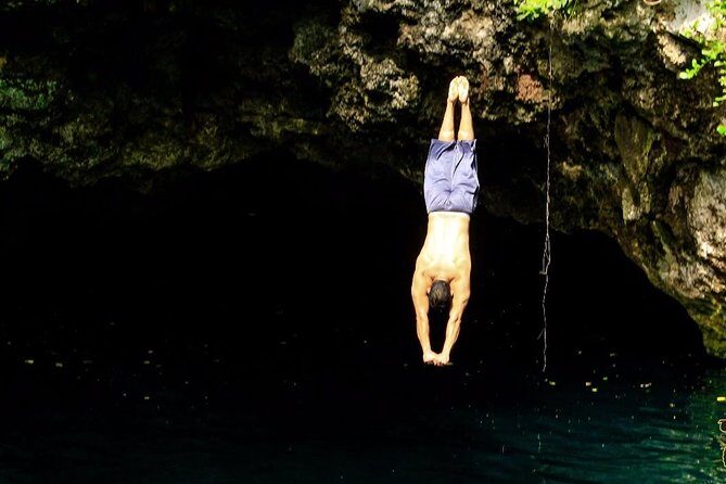 Adrenaline day driving ATVs doing Ziplines and swimming in a Cenote from Cancun - The Transport and Duration