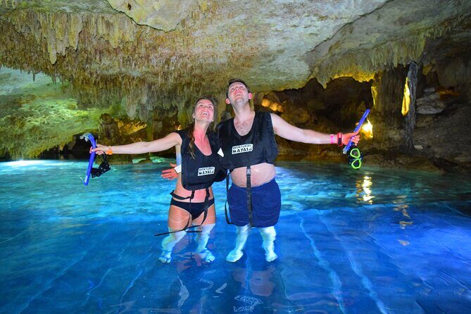 Adrenaline Experience - Snorkel, Rappell & Ziplines from Riviera Maya - Key Points