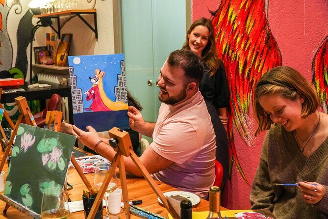 Afternoon Paint & Sip Experience in Piazza Navona - Key Points