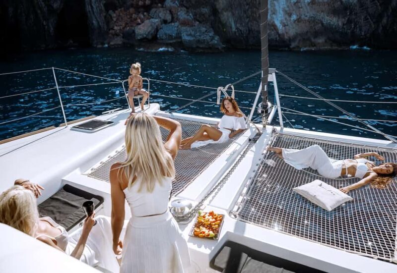 Ag.Nikolaos: Catamaran Trip with Sushi, Drinks, & Water Toys - FAQ