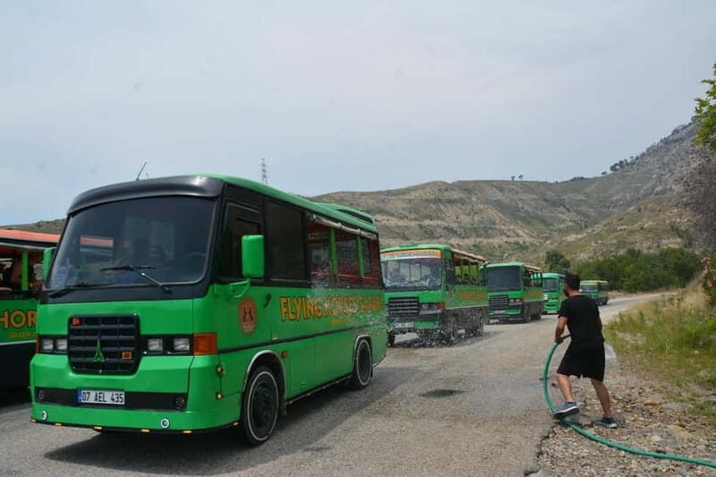 Alany: Mix Tour Cabrio Bus Safari, Boat Tour with Lunch - FAQ