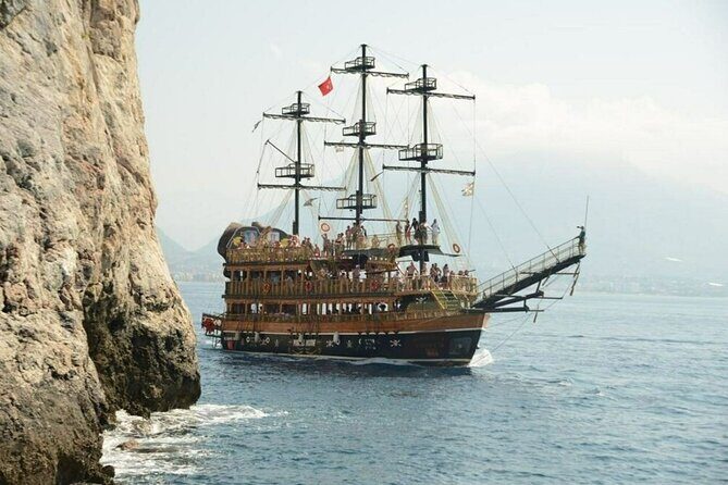 Alanya Pirate Boat Tour with Foam Party Soft Drinks & Transfer - The Itinerary Breakdown