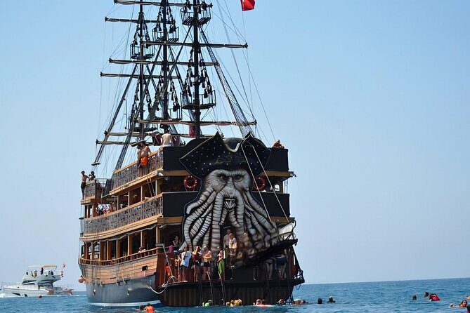 Alanya Pirate Boat Tour with Foam Party Soft Drinks & Transfer - The Festive Foam Party
