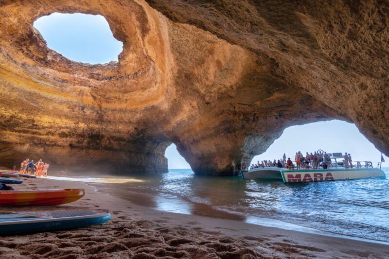 Albufeira: Caves and Coastline Catamaran Cruise to Benagil - Key Points