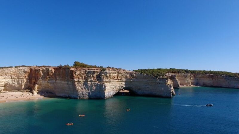 Albufeira: Coastline and Benagil Caves Tour by Catamaran - The Swim Stop and Cave Visits