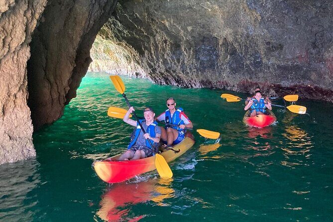 Albufeira Kayak Cave Tour  Hidden Beaches & Cliffs - Key Points