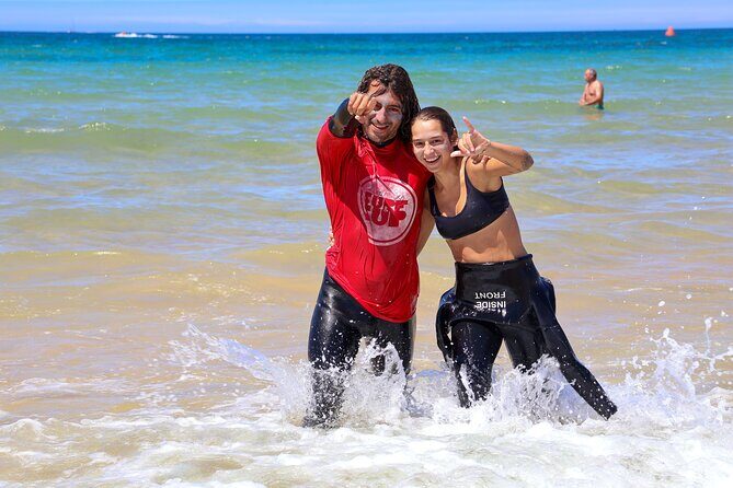 Albufeira Surf Lesson  Wetsuit & Board Included - Key Points