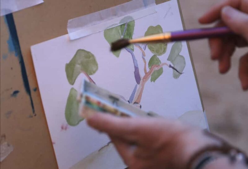 Alice Springs: Simpsons Gap Sunset Watercolor Painting Class - The Artistic Experience