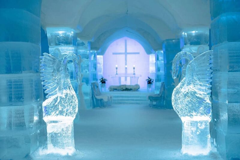 Alta: Igloo Ice Hotel and Hiking to the Frozen Waterfall. - Key Points