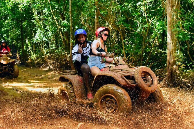 Amazing ATV with Zip Lines and Swim in Cenote with Round Transportation - Key Points