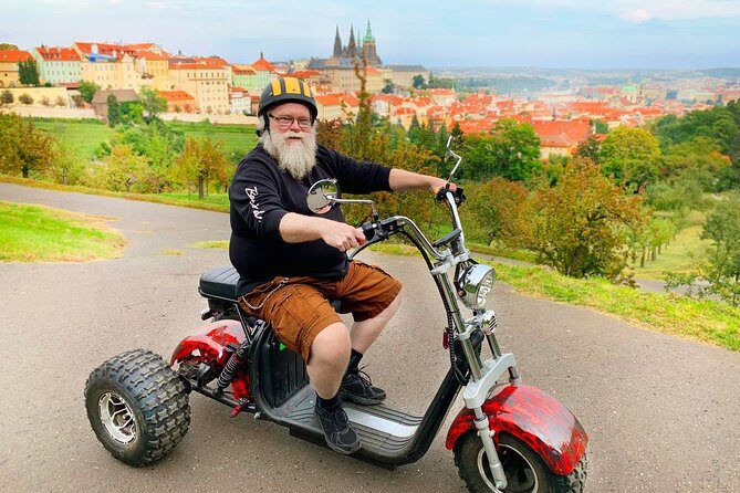 Amazing !!! Electric Trike Tour of Prague, live guide included - Key Points