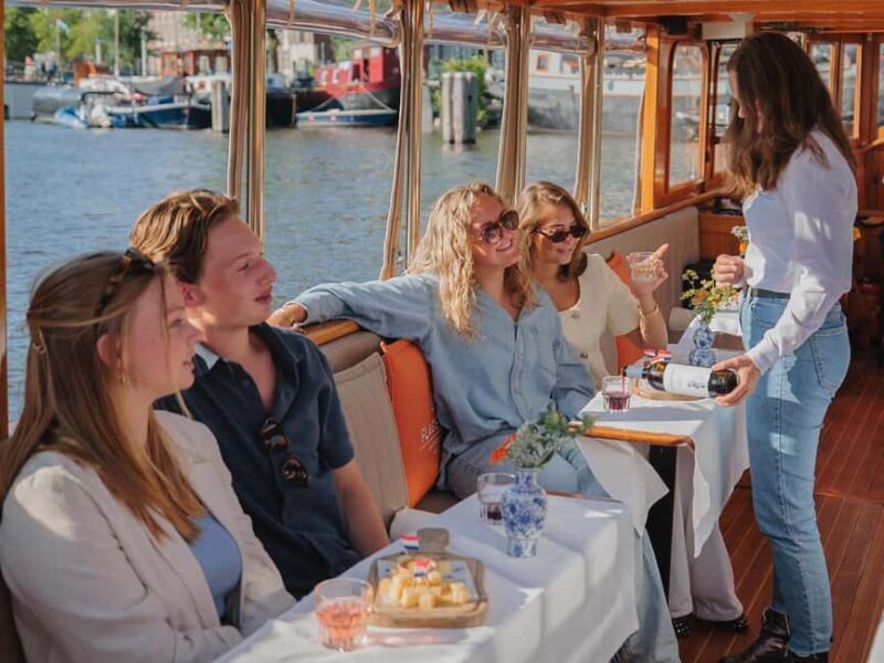 Amsterdam: Classic Saloon Boat Cruise with Cheese & Wine - The Itinerary: What Makes Each Stop Unique