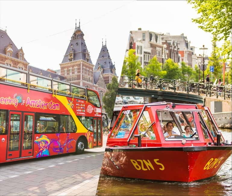 Amsterdam: Hop-On Hop-Off Bus and Boat options - Key Points