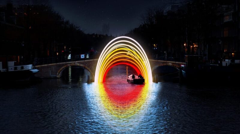 Amsterdam: Light Festival Canal Cruise w/Snack and Hot Drink - Key Points