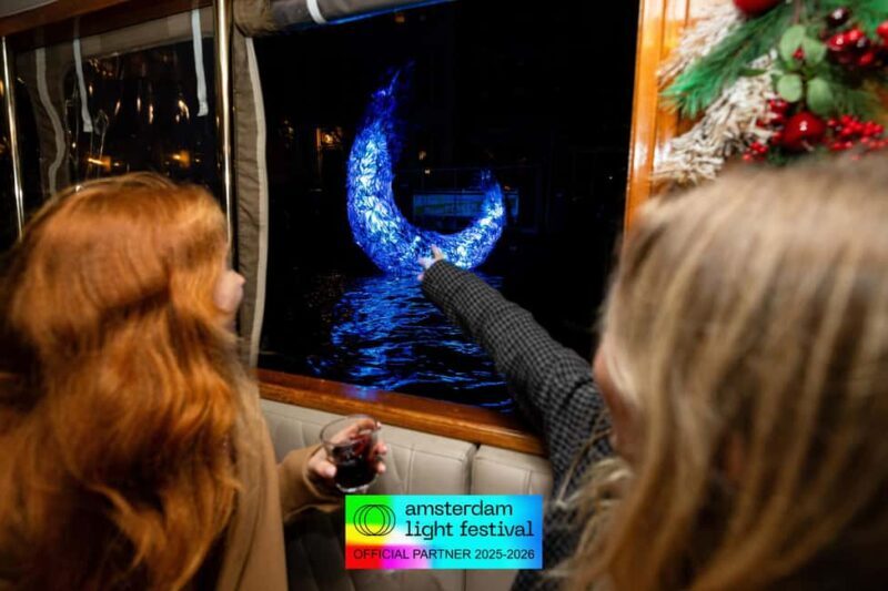Amsterdam: Light Festival Cruise + Stroopwafel & Hot Choco - The Sum Up