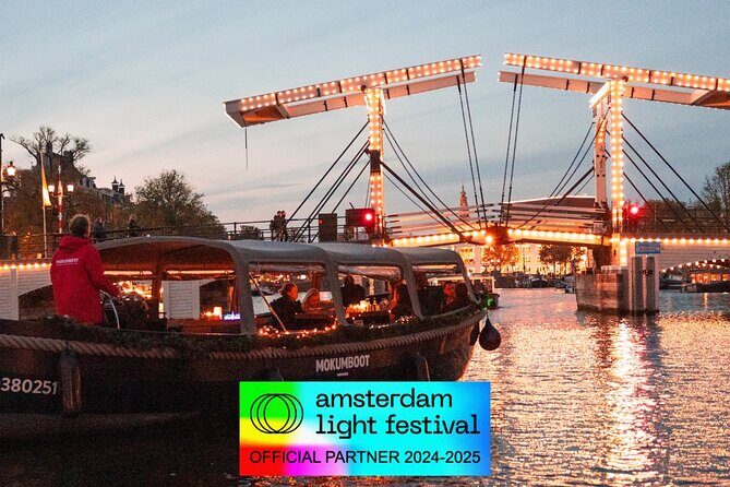 Amsterdam: Light Festival Open Boat - Unl. Drinks Option - FAQ