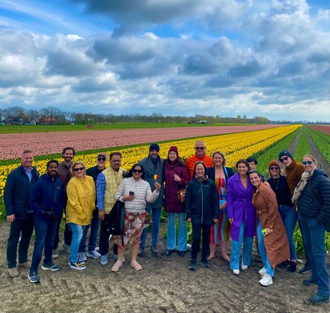 Amsterdam: Tulip Fields Day Tour with Lunch & Windmill - Transportation & Group Size