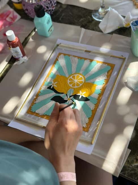 Antalya: Frame Glass Painting Workshop with Turkish Tea - An In-Depth Look at the Glass Painting Workshop Experience