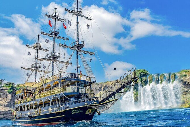Antalya Lara Pirate Boat Trip w/Soft Drinks, Lunch & Pickup - Key Points