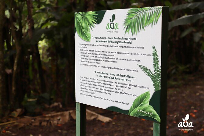 AOA Polynesian Forests - Educational Forest and Tahitian Trail Game DE - Itinerary Breakdown: What Youll Discover