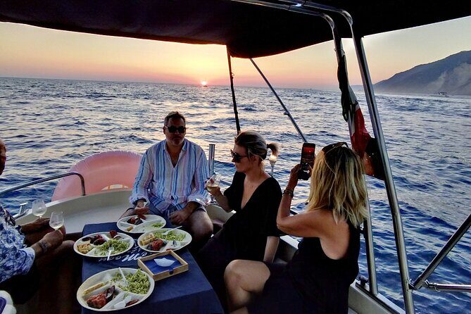 Aperitif on a boat at sunset, Porto Venere and islands - Porto Venere at Night