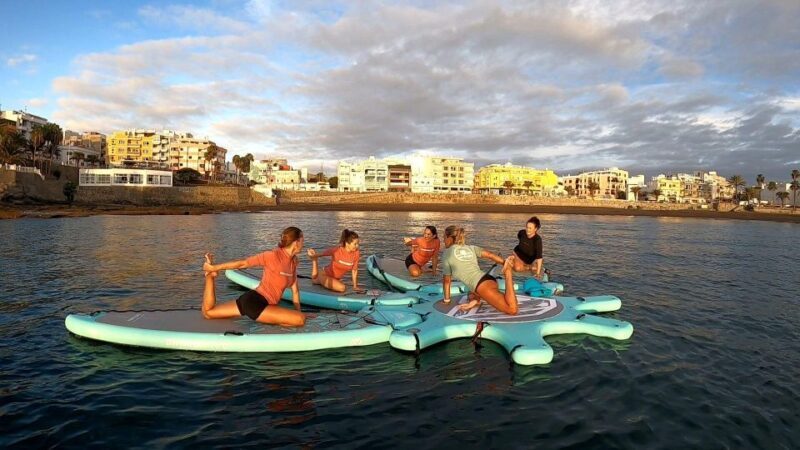 Arguineguín: Stand-up Paddleboard Yoga Class with Instructor - The Yoga Practice in the Open Sea