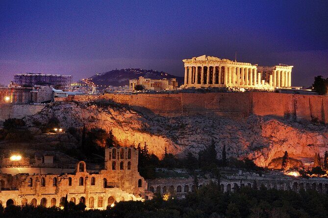 Athens by Night Private Tour with Dinner - Key Points