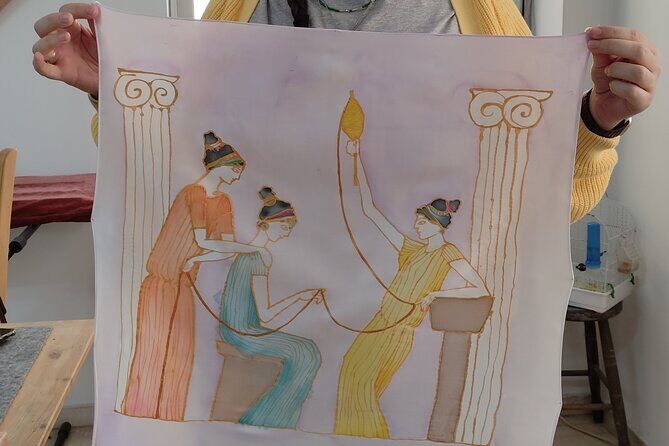 Athens: Small Group Silk Scarf Art Workshop with Greek Themes - Key Points