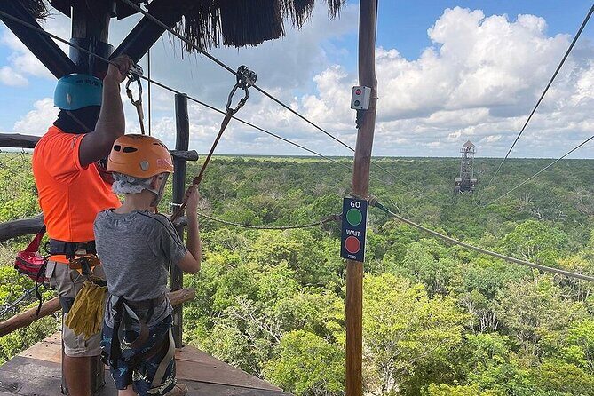 ATV Shared, Cavern & Ziplines -Jungle Adventure from Riviera Maya - Key Points