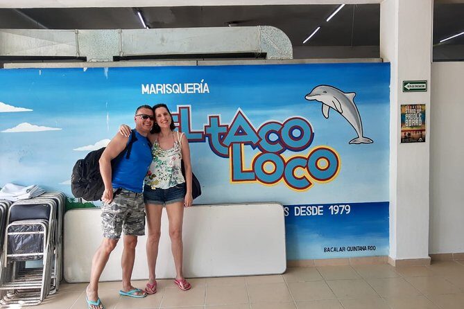 Bacalar  7 Colors Lagoon Excursión Costa Maya - The First Stop: Bacalar Lagoon and Cenote Esmeralda