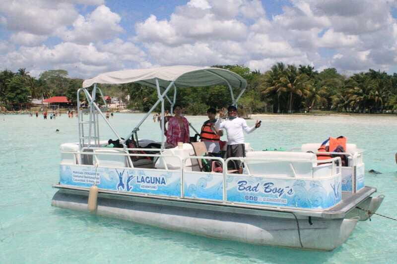 Bacalar: Lake of Seven Colors Pontoon Tour with Fruit - The Sum Up