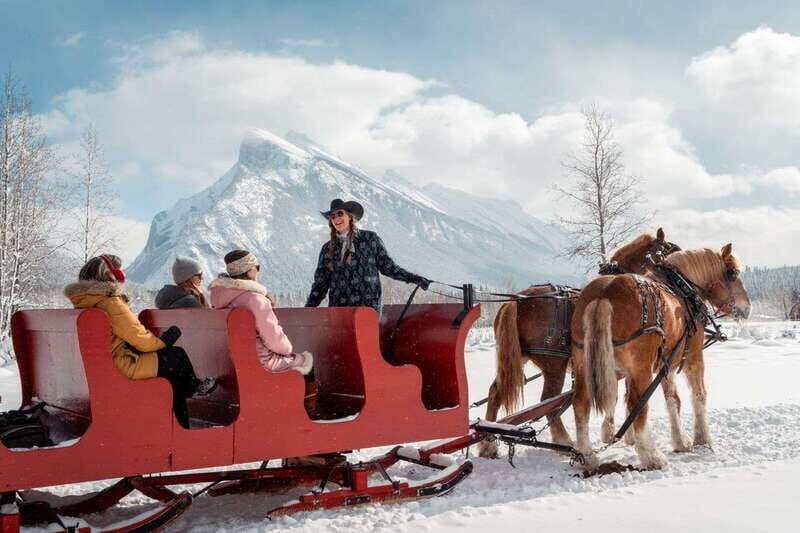 Banff: Family Friendly Horse-Drawn Sleigh Ride - The Scenic Highlights