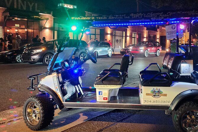 Bar Crawl on a Rollin Disco Ball Golf Cart in Charlotte - Key Points
