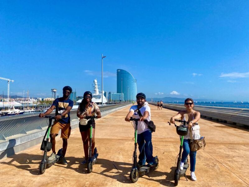 Barcelona: E-Scooter Gaudí & the Sea Tour - Key Points