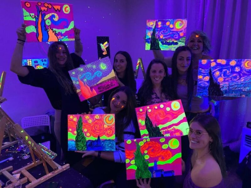 Barcelona: Fluorescent Paint and Wine Workshop - Why This Experience Works