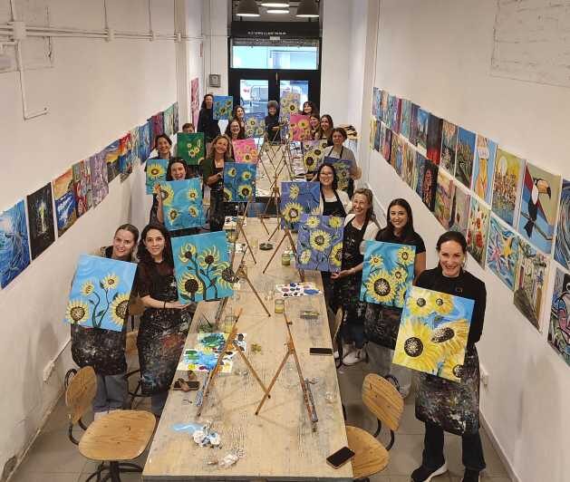 Barcelona: Learn to paint, sip wine, enjoy snacks & music - The Experience: What to Expect at Arte Bar