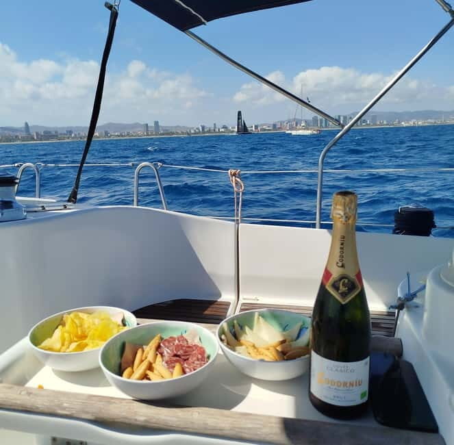 Barcelona: Private Boat Tour for 2, Swim, Snack and Drinks - Practical Details and Tips